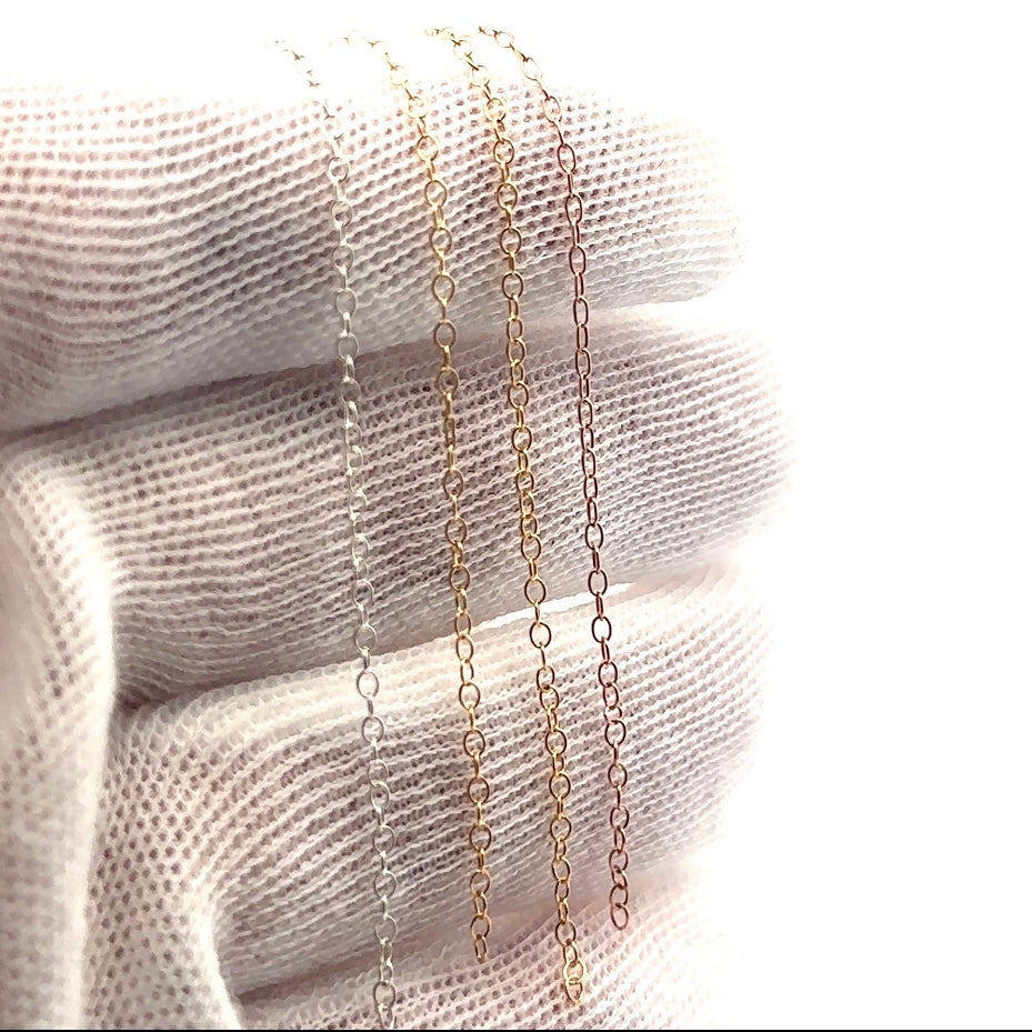 1.3mm Open Cable Chain . sku#S1020 – Aloha Pearls & Schwartz