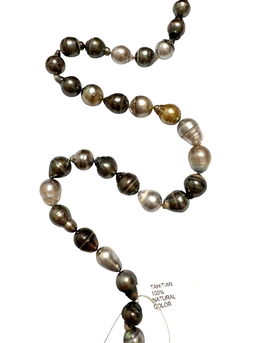 Tahitian Pearl strand, 100% natural, SKU#TPS249 – Aloha Pearls & Schwartz