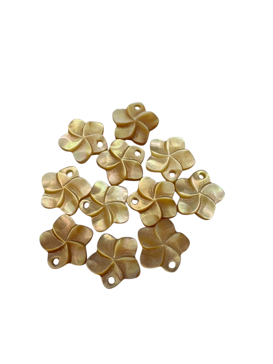 Yellow flower Mother of Pearl, SKU#M3j92 – Aloha Pearls & Schwartz