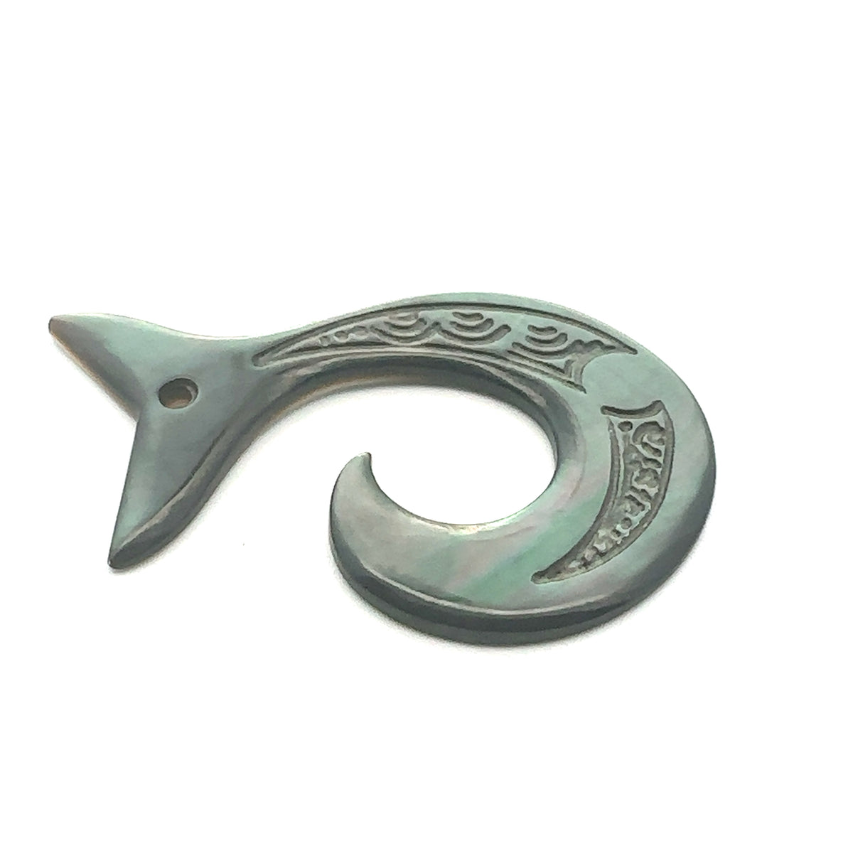 Fish tail hook MOP, sku#M3989 – Aloha Pearls & Schwartz