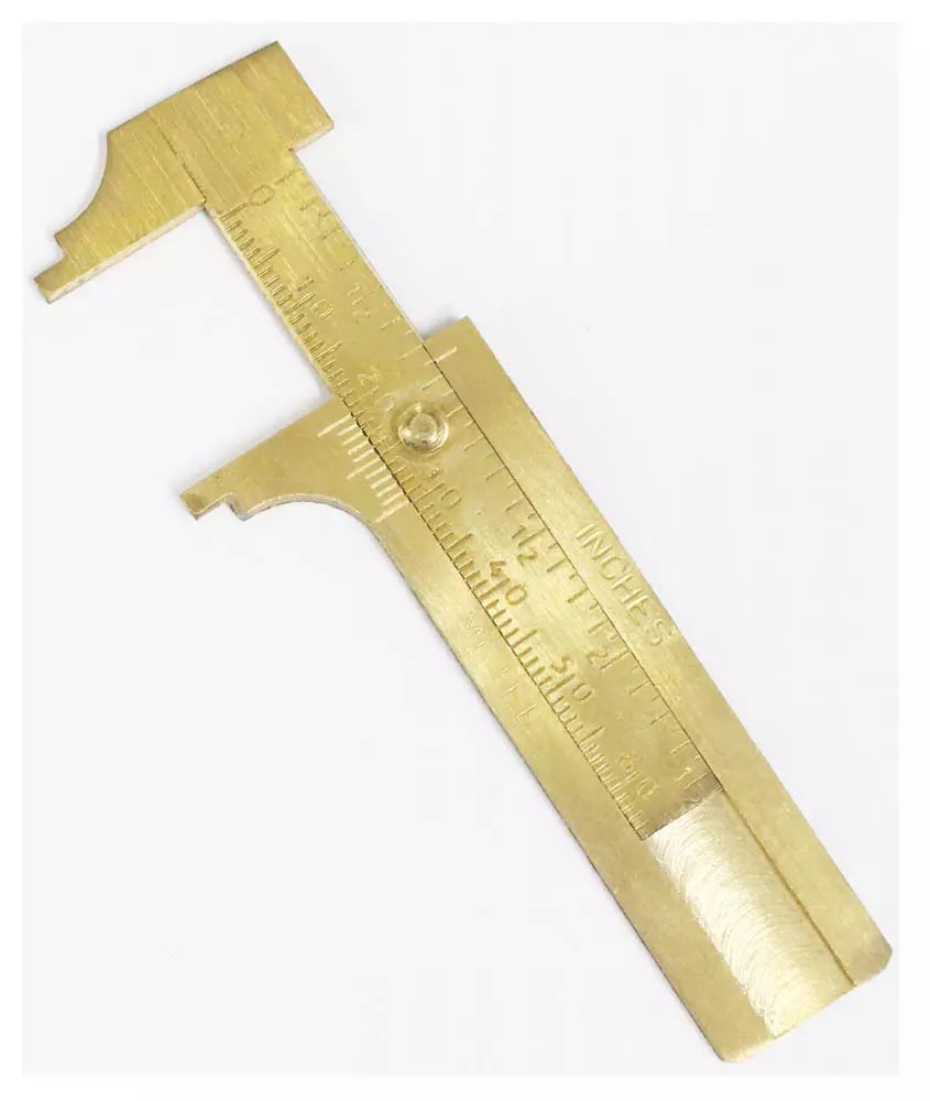 2" Mini Brass Vernier Pocket Caliper – Aloha Pearls & Schwartz