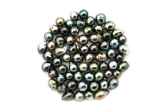 Tahitian Pearl Short Baroque Dark Loose Pearls (107) – Aloha Pearls ...