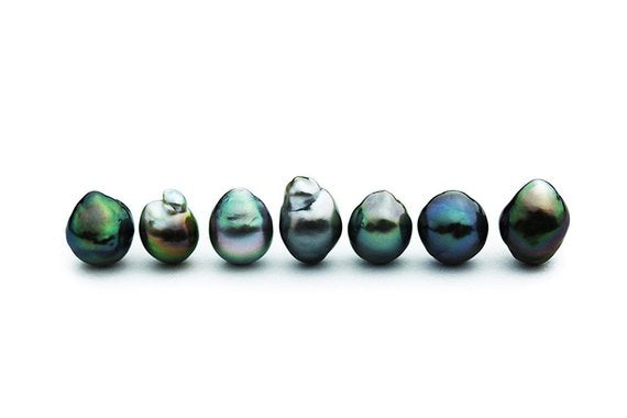 Tahitian Pearl Short Baroque Dark Loose Pearls (107) – Aloha Pearls ...