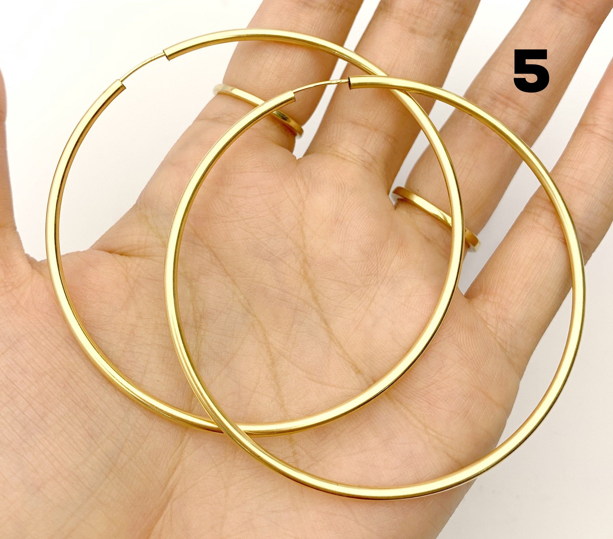 14k Gold Filled Euro Wire Hoop Earrings 4 Sizes Aloha Pearls Schwartz