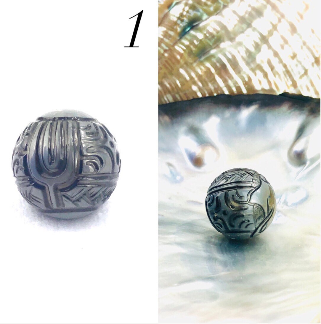 20mm Large carved Tahitian pearls , SKU#070738 – Aloha Pearls & Schwartz
