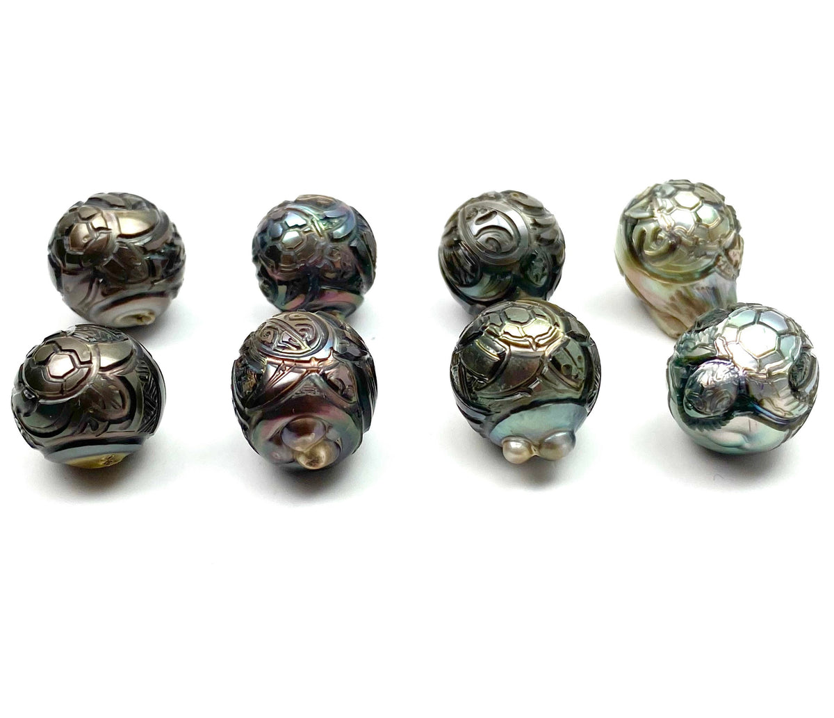 Tahitian carved turtle pearl, SKU# 11130 – Aloha Pearls & Schwartz