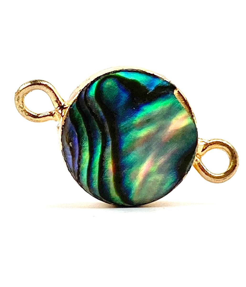 Circle double ring abalone charm – Aloha Pearls & Schwartz