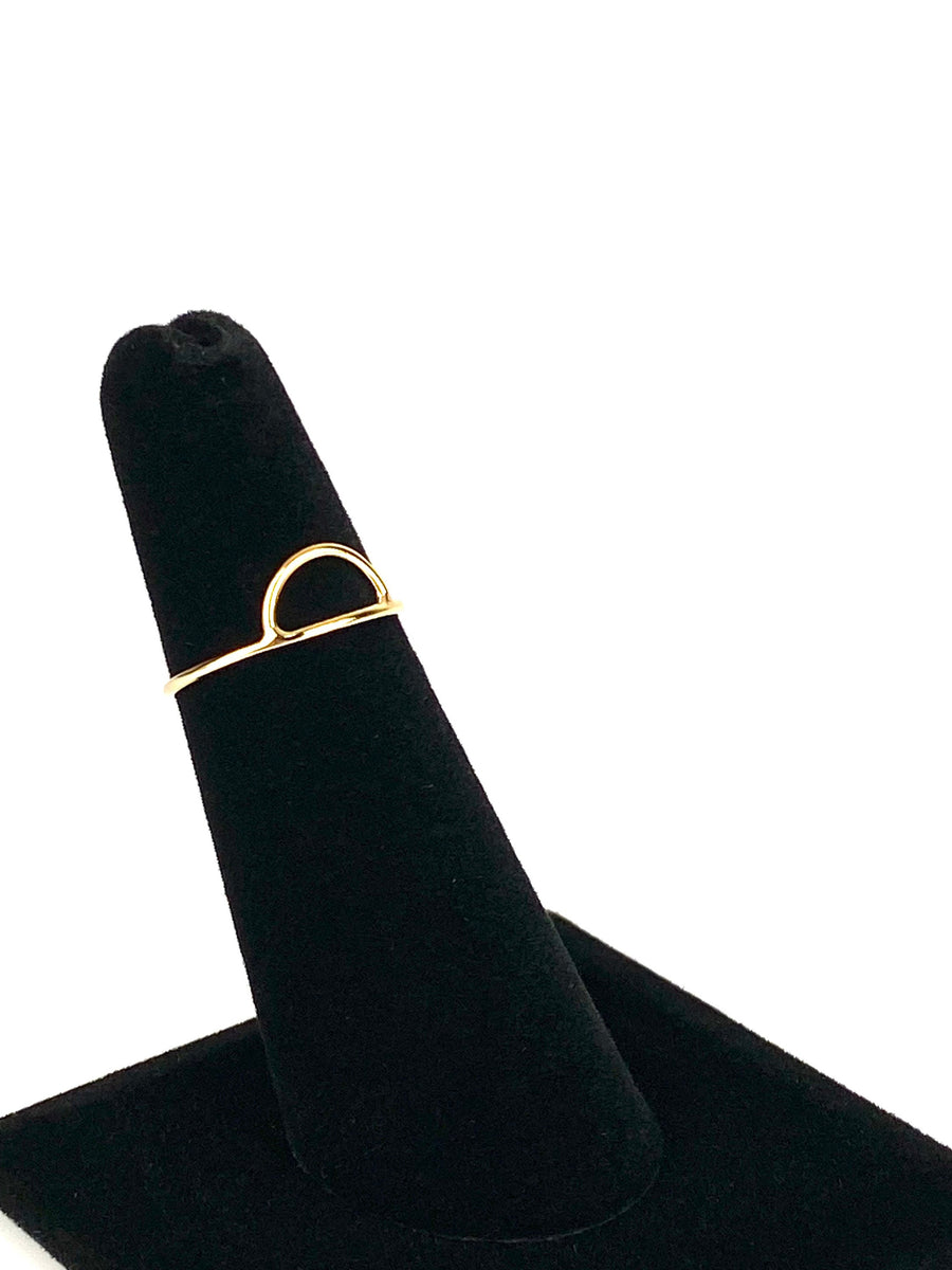 14K Gold Fill 5mm Single Arch Ring – Aloha Pearls & Schwartz