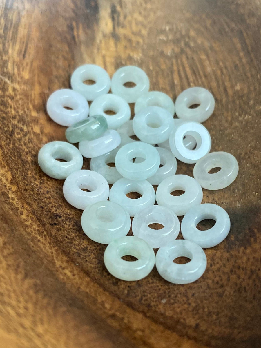 Natural Jade Donuts, Sku#BG115 – Aloha Pearls & Schwartz