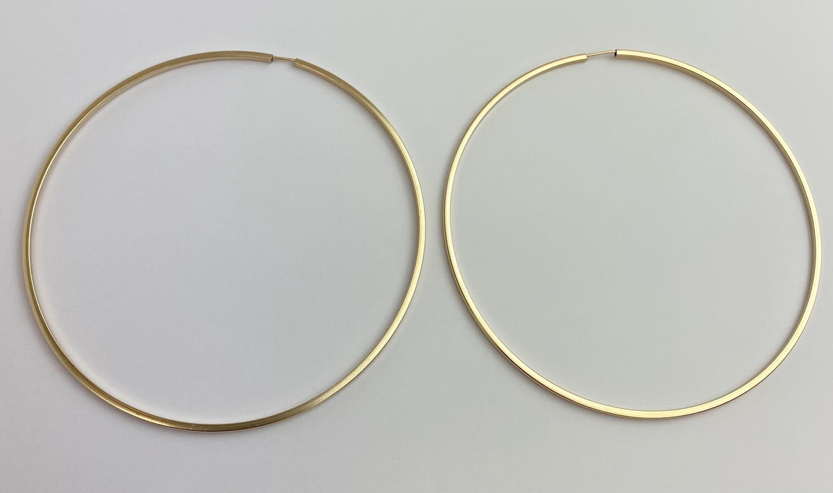 14k Gold Filled Endless Hoop Earrings – Aloha Pearls & Schwartz