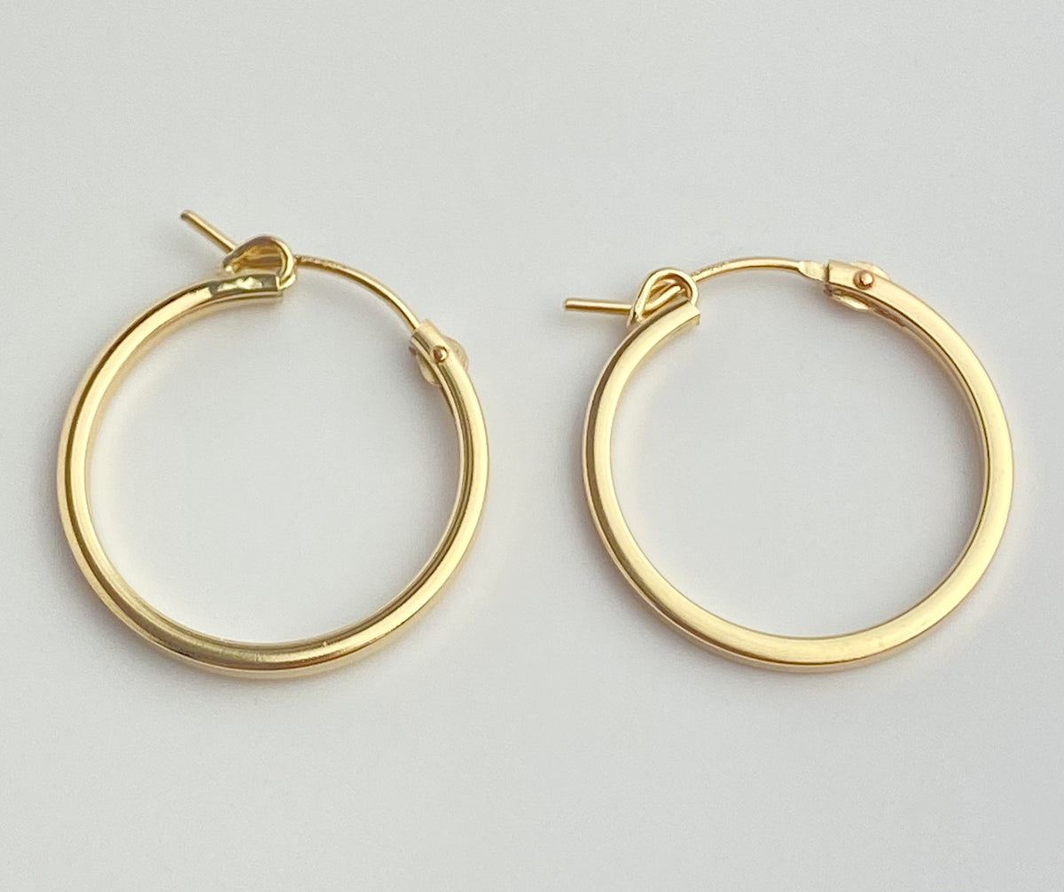 14k Gold Filled Hoop Earrings – Aloha Pearls & Schwartz